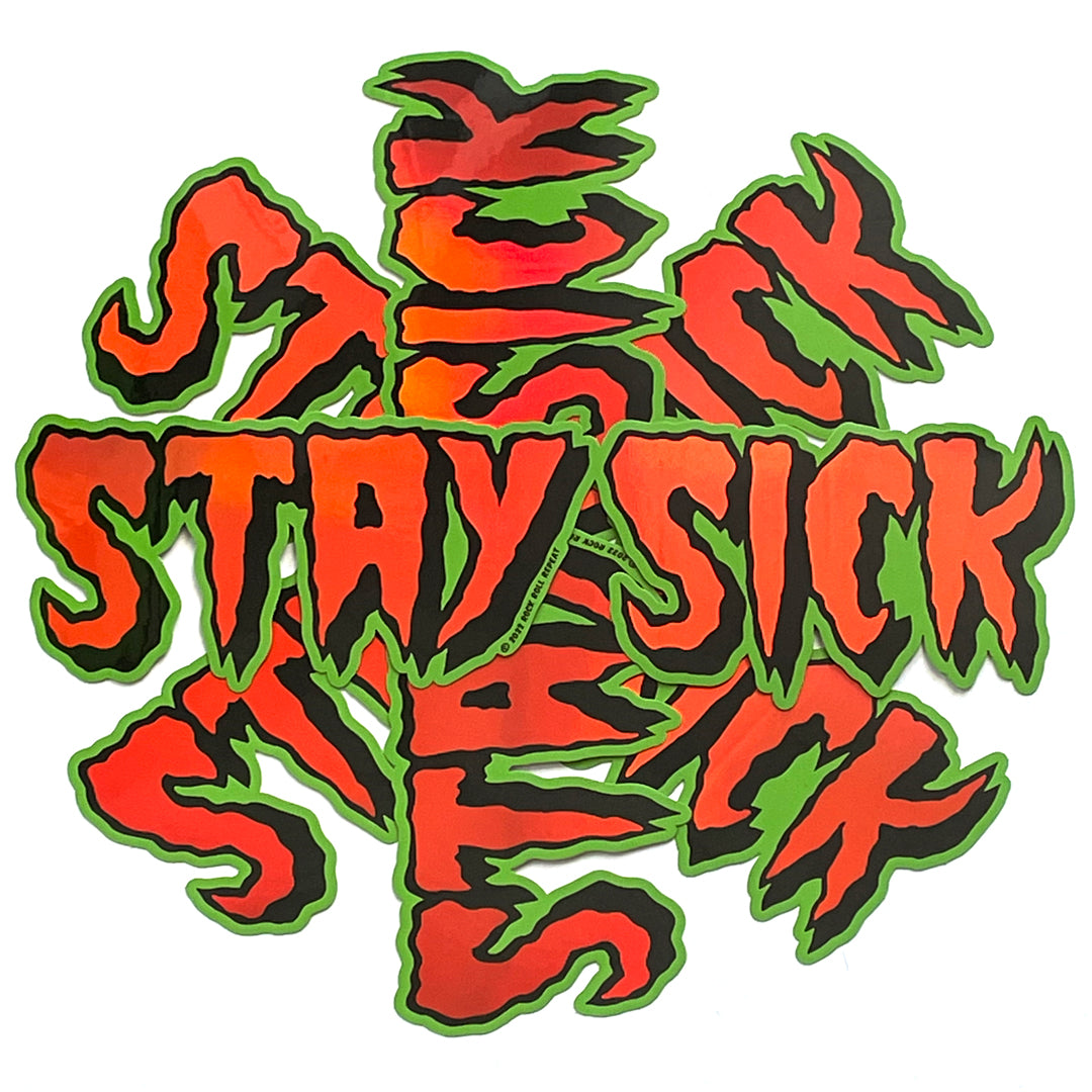 Stay Sick Logo Stay Sick Band Mens Ugly Christmas Sweater Black Size M